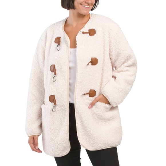 7 For All Mankind | Jackets & Coats | 7 For All Mankind Cream Toggle ...